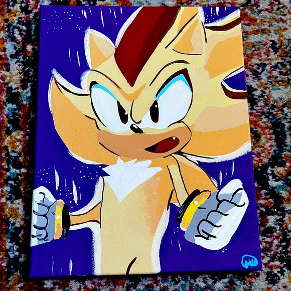 Art | Super Shadow Acrylic Painting On Canvas | Poshmark